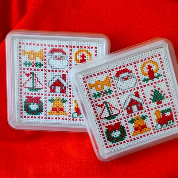 Artisan | Holiday | Cross Stitch Christmas Coasters Artisan 9 Designs ...